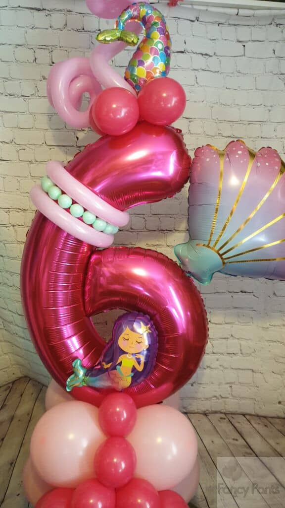 Character Number Stack Balloons